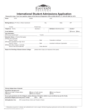 Fillable Online International Admissions - How to Apply Fax Email Print - pdfFiller