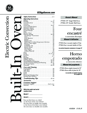 Completable En línea Ge Profile Slide In Gas Range Manual 7NB79O Fax ...