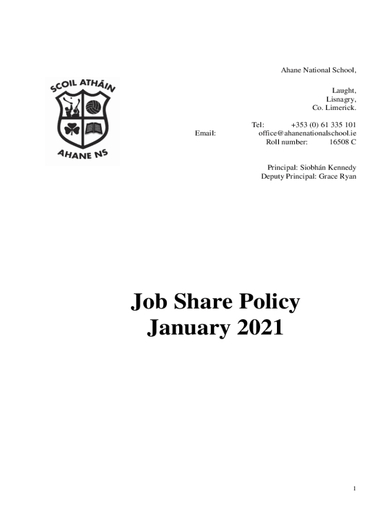 Fillable Online Welcome to Ahane National SchoolAhane National School ...