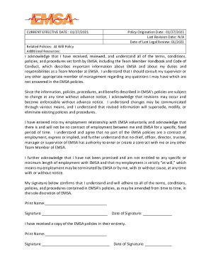 Fillable Online How to Develop and Implement a New Company Policy Fax ...