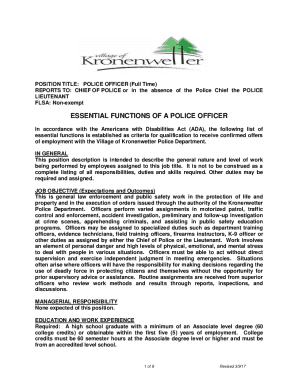Fillable Online Police Discipline: A Case for Change Fax Email Print ...