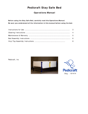Fillable Online The Posey Bed 8060 - User Manual - Stat-Med, Inc. Fax ...