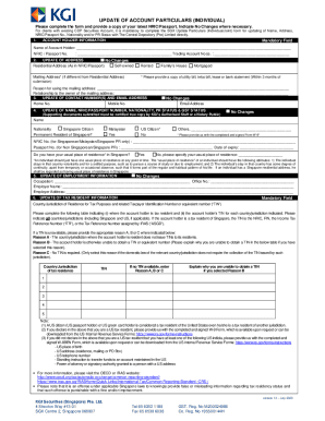Fillable Online Client Update Form - Singapore Fax Email Print - pdfFiller