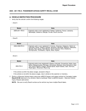 Fillable Online A. VEHICLE INSPECTION PROCEDURE eMDCS System Fax Email ...