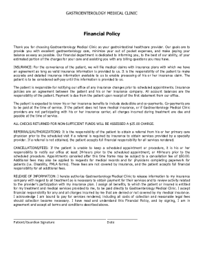 Fillable Online Patient Financial Policy Form Fax Email Print - pdfFiller