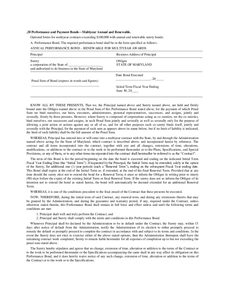 Fillable Online What Is a Performance Bond and How Does It Work? Fax ...