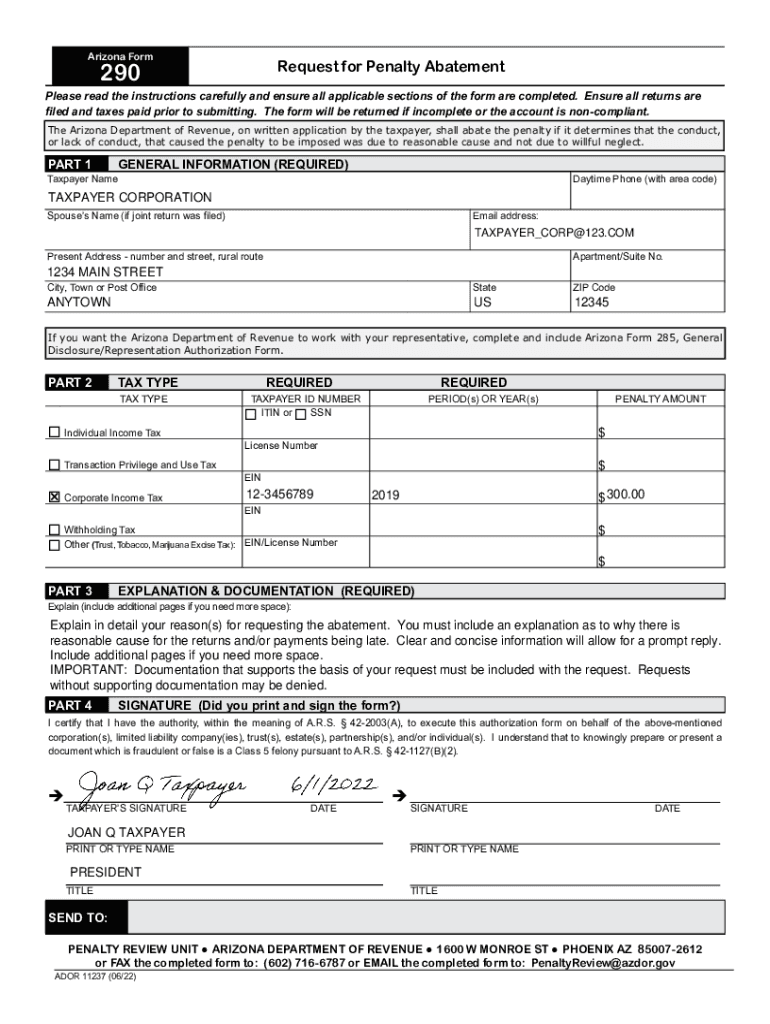 Fillable Online Form 290 - Fill Out and Sign Printable PDF Template Fax ...