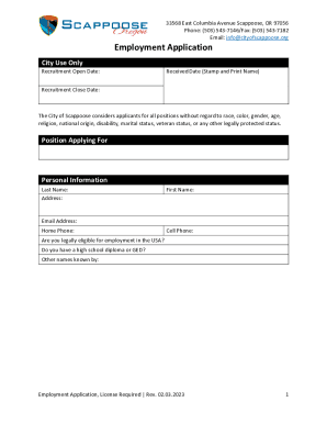 Fillable Online Job Application Fact Sheet Fax Email Print - pdfFiller