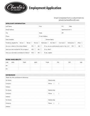 Fillable Online Job Application Email Tips, Template and Examples Fax ...