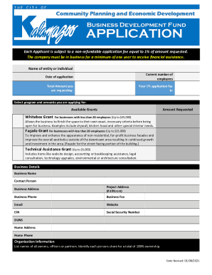 Fillable Online Business Development Fund - CHECKLIST Fax Email Print ...