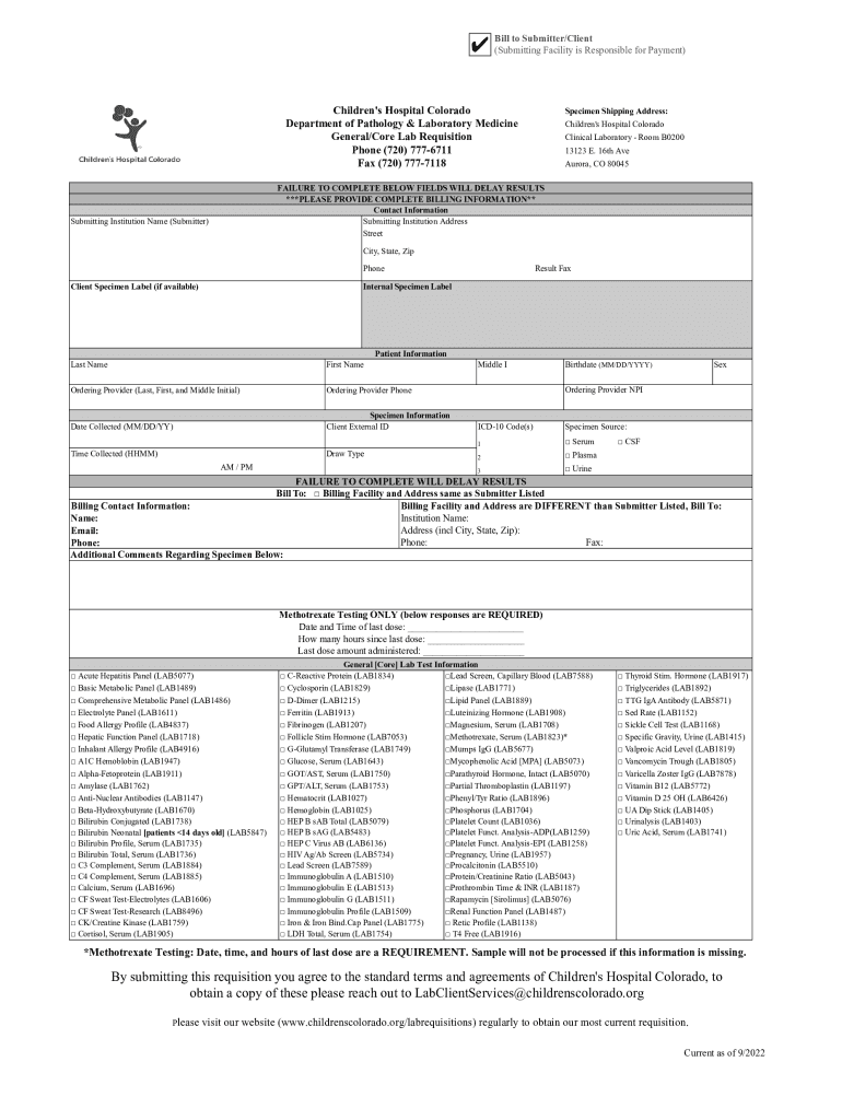 Fillable Online By submitting this requisition you agree to the ...