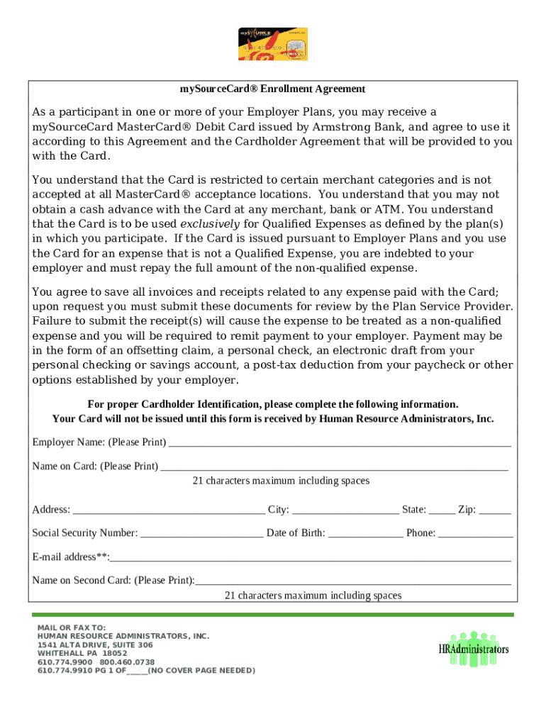 ENROLLMENT : PART 1 - PLAN HIGHLIGHTS FSA Doc Template | pdfFiller