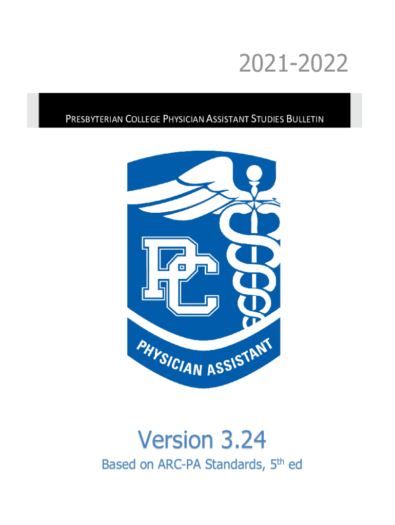 Fillable Online Based on ARC-PA Standards, 5th ed Fax Email Print ...
