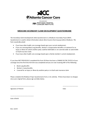 Fillable Online Medicare-Secondary-Claim-Development-Questionnaire ...