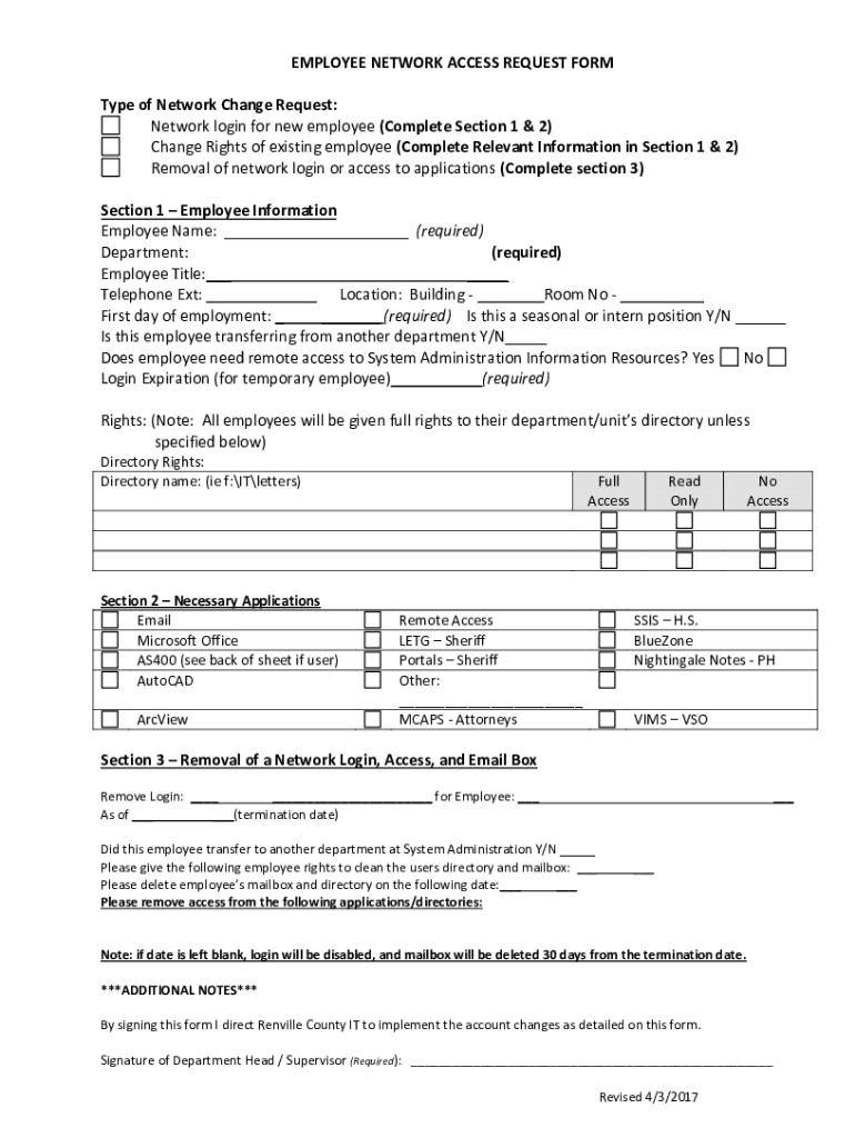 Fillable Online IT New Staff Request Form Template Fax Email Print ...