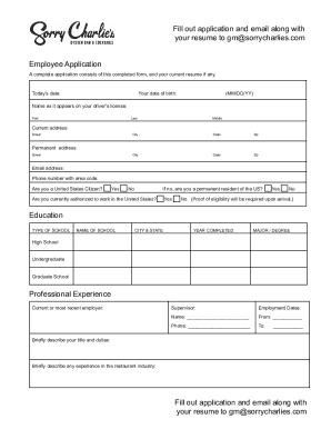 Fillable Online restaurant-employee-application-template-word-document ...