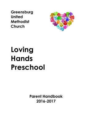 Fillable Online Preschool PARENT HANDBOOK Fax Email Print - pdfFiller