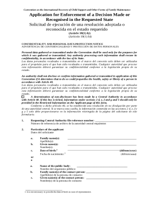 REMO 10: Annex B - Application for enforcement of a ... Doc Template ...