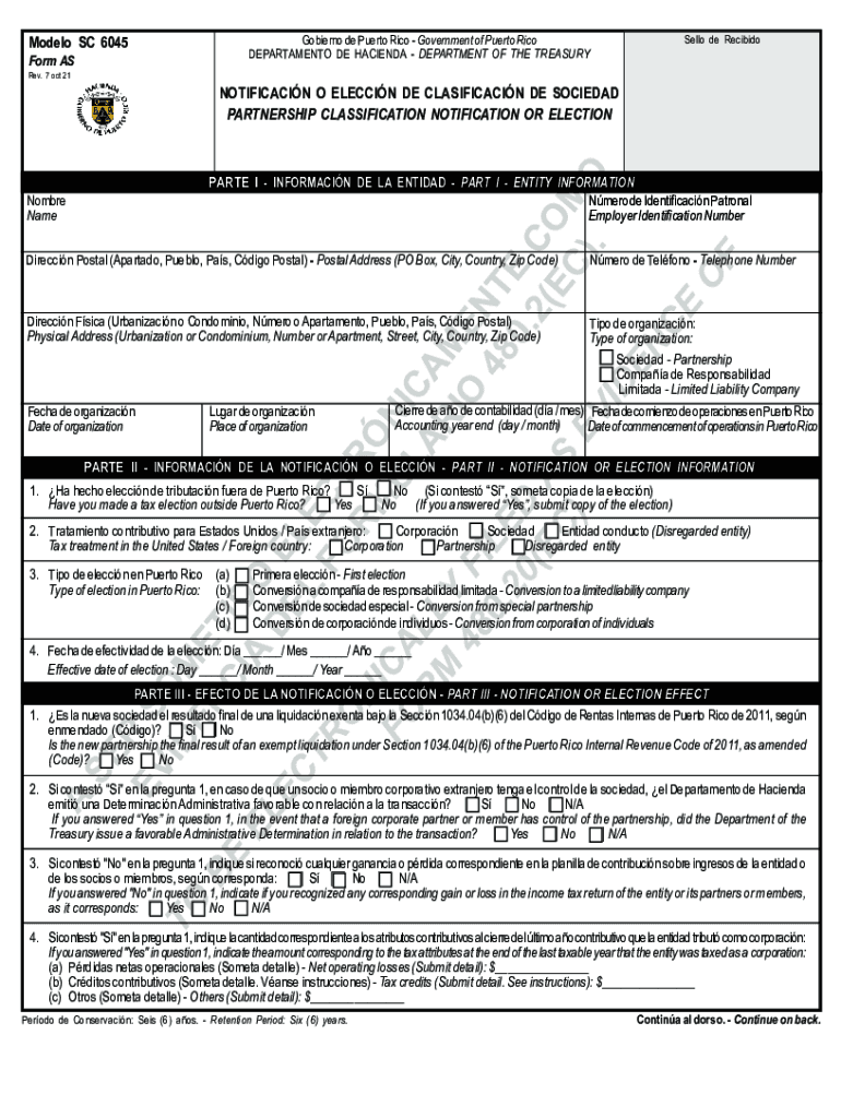 Modelo Sc 6045 - El formulario se puede rellenar en línea, imprimir ...