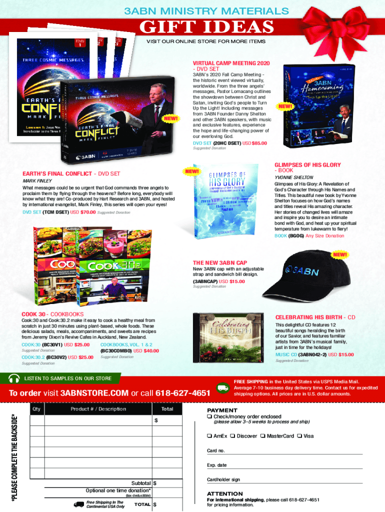 Fillable Online GIFT IDEAS Fax Email Print - pdfFiller