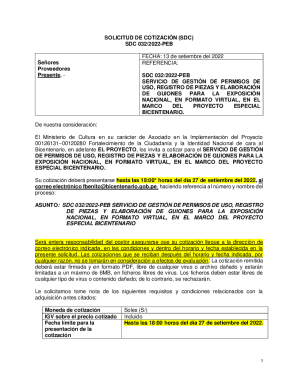 Completable En línea solicitud de cotizacin simplificada Fax Email Imprimir - pdfFiller