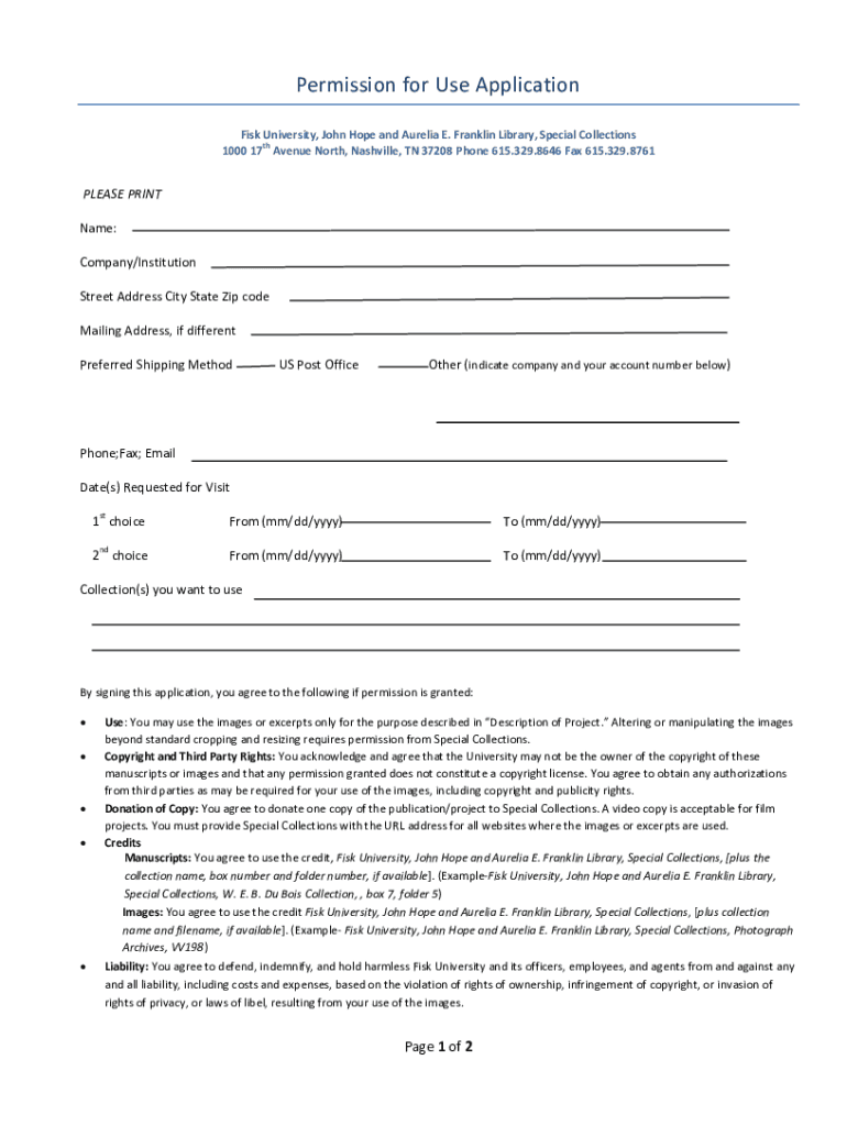 Fillable Online Researcher Forms - Franklin Library Special Collections and ... Fax Email Print ...