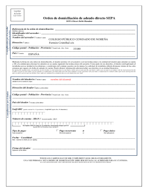Completable En línea Mandato SEPA: todo lo que debes saber Fax Email Imprimir - pdfFiller