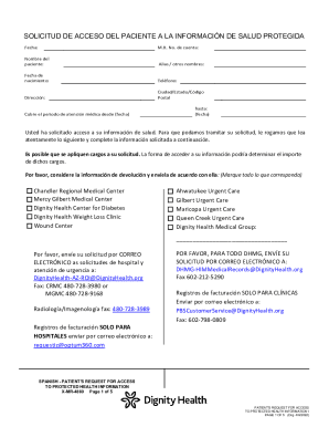 Completable En línea Solicitud del paciente de acceso a la informacin ...