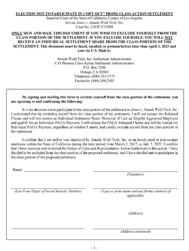 Completable En línea Amada Tech Jones-Exclusion Form-Combined Fax Email ...