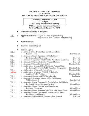 Fillable Online lake county water authority Fax Email Print - pdfFiller