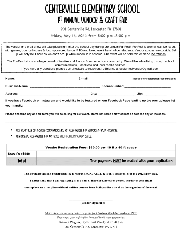 Fillable Online Transition To Your Future First Annual Vendor Show and ...