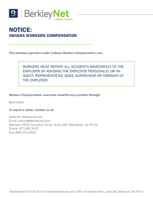 Fillable Online Indiana's Workers' Compensation Laws: Guide for Injured ...
