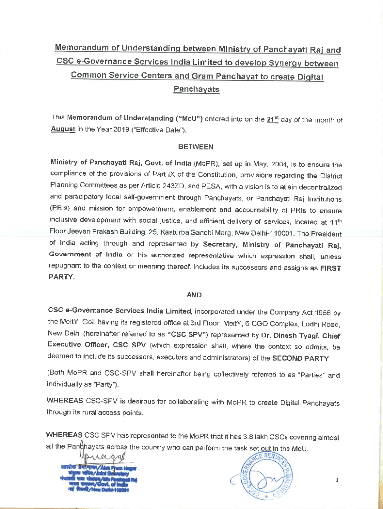 Fillable Online Sample MOU with Exhibit A - Maryland DNR Fax Email ...