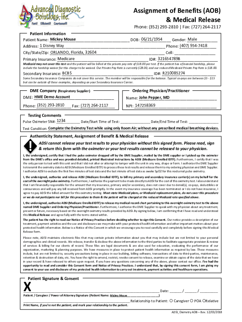 Fillable Online What is assignment of benefits, and how does it impact ...