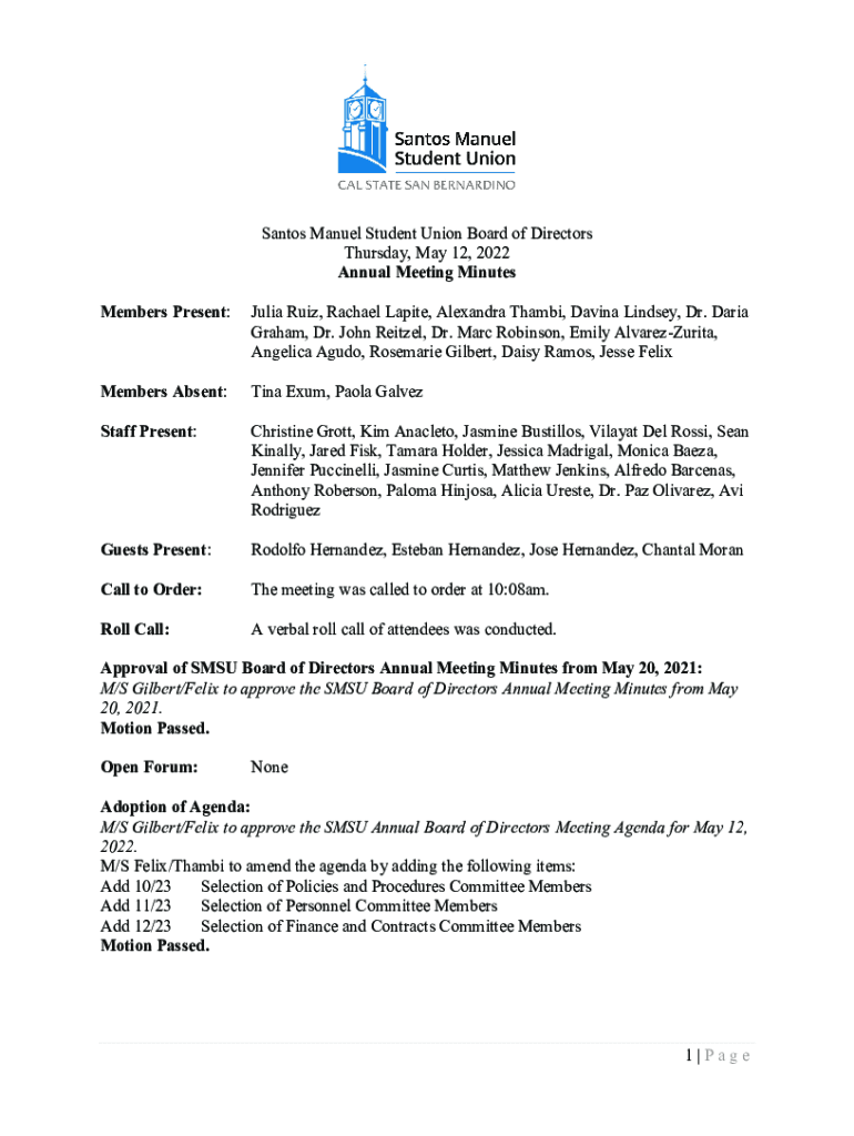 Fillable Online Santos Manuel Student Union California State University, ... Fax Email Print ...