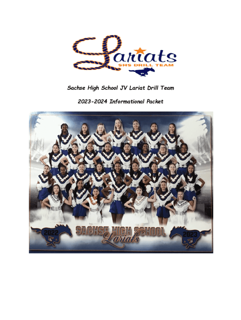 Fillable Online Sachse High School JV Drill Team Lariats Line Member ...