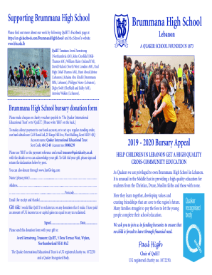 Fillable Online Brummana High School, the British School in Lebanon ...