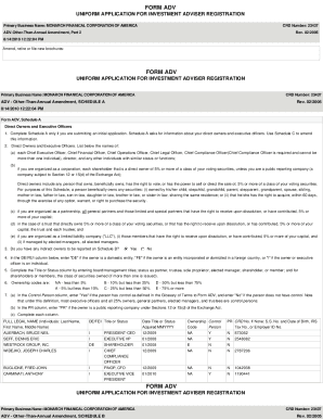 Fillable Online FORM ADV (Paper Version) - RegInfo.gov Fax Email Print - pdfFiller