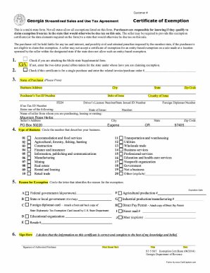 Fillable Online ST-5SSUTCertificateofExemption.pdf Fax Email Print ...