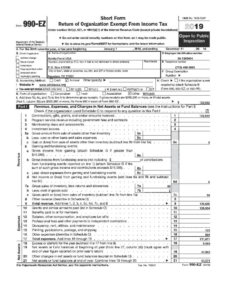 Fillable Online Exempt Organizations Forms and Instructions Fax Email ...