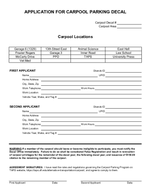Fillable Online Application for Clean Air Vehicle Decals Form Fax Email ...