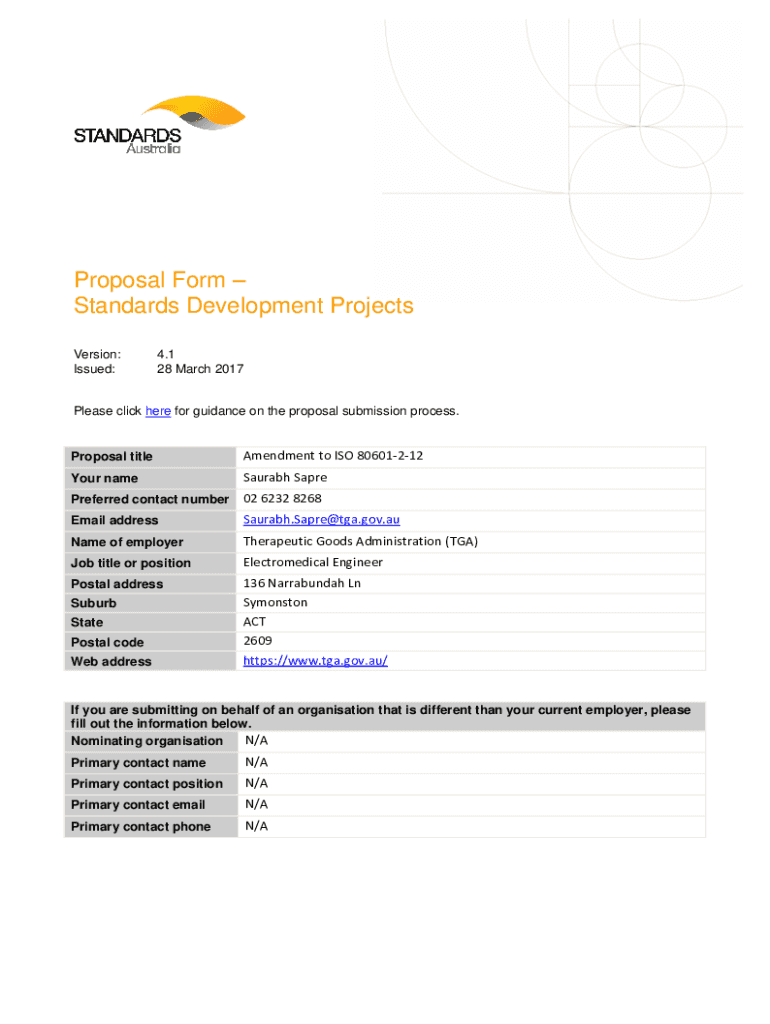 Fillable Online Proposal title Fax Email Print - pdfFiller
