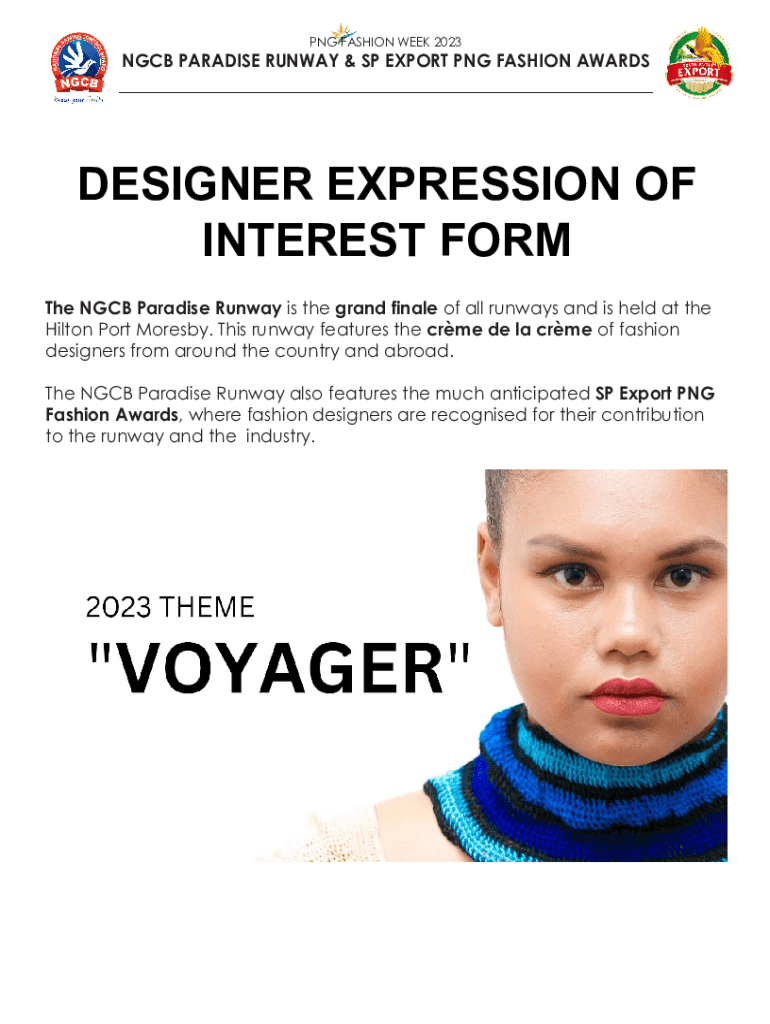 Fillable Online DESIGNER EXPRESSION OF INTEREST FORM Fax Email Print ...