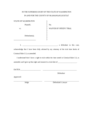Overview of State of Washington Court System Doc Template | pdfFiller
