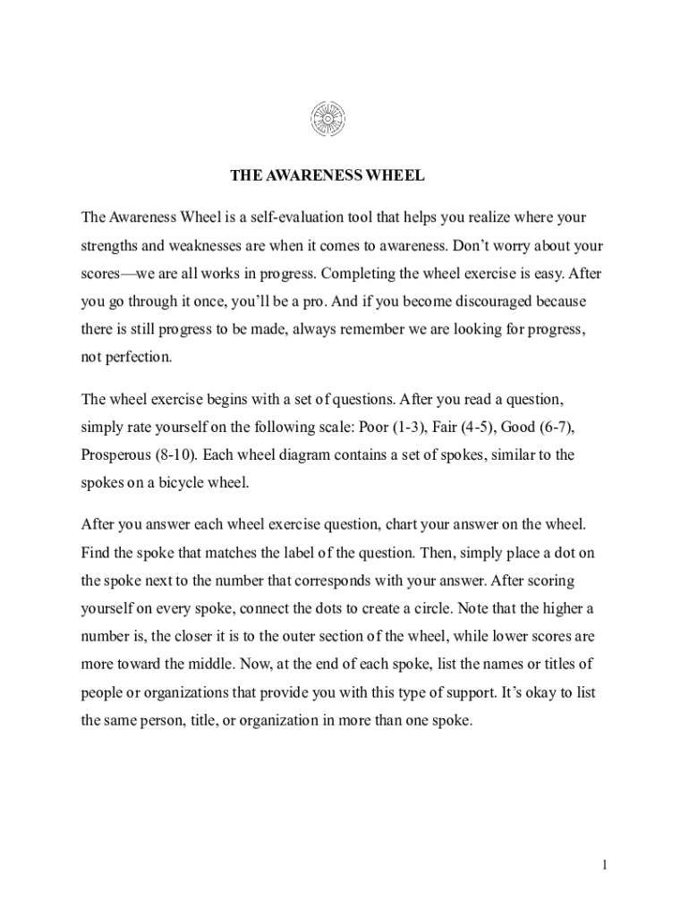 Fillable Online How to Increase Self-Awareness: 16 Activities & Tools ...