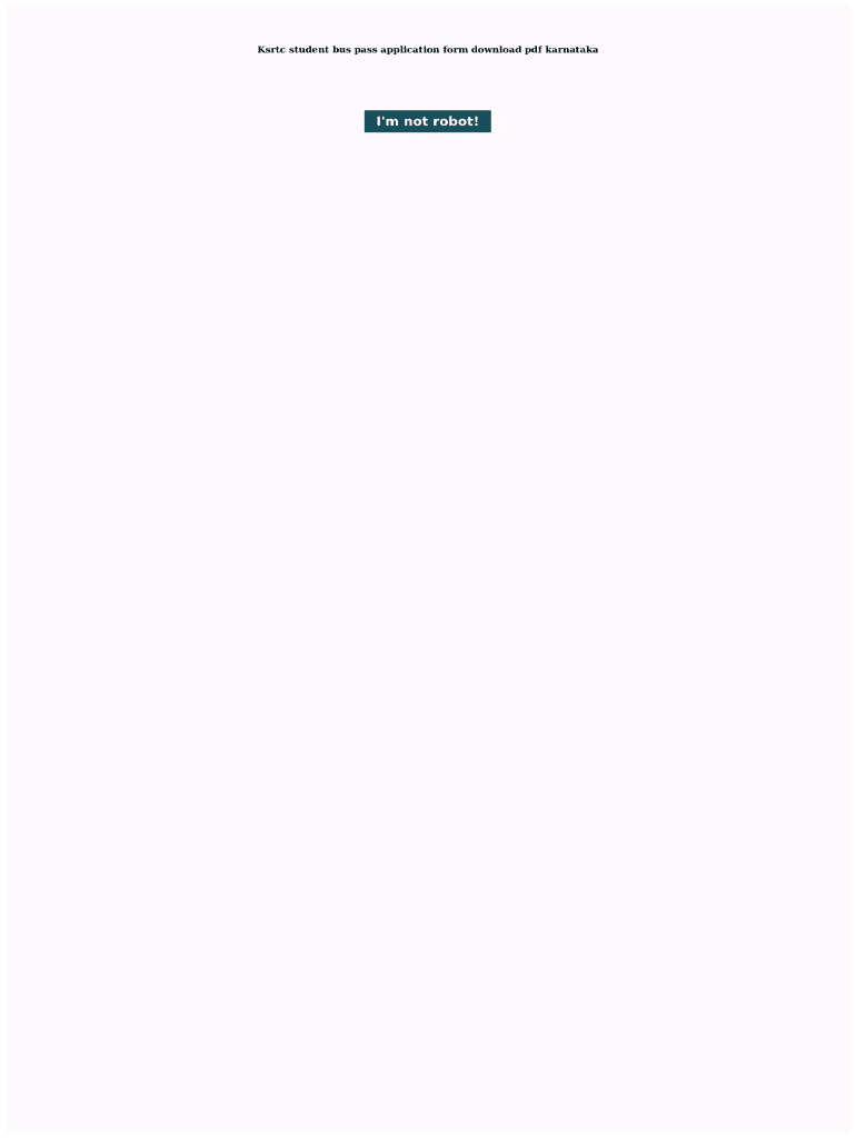 Bus Pass Application Ksrtc - Fill Online, Printable, Fillable, Blank ...