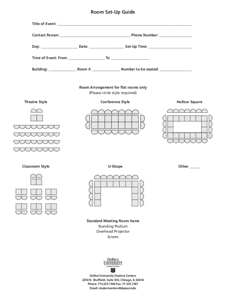 Fillable Online offices depaul Sample Event Committee Structure - World ...