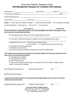 Fillable Online Diabetes Downloadable Forms Fax Email Print - pdfFiller
