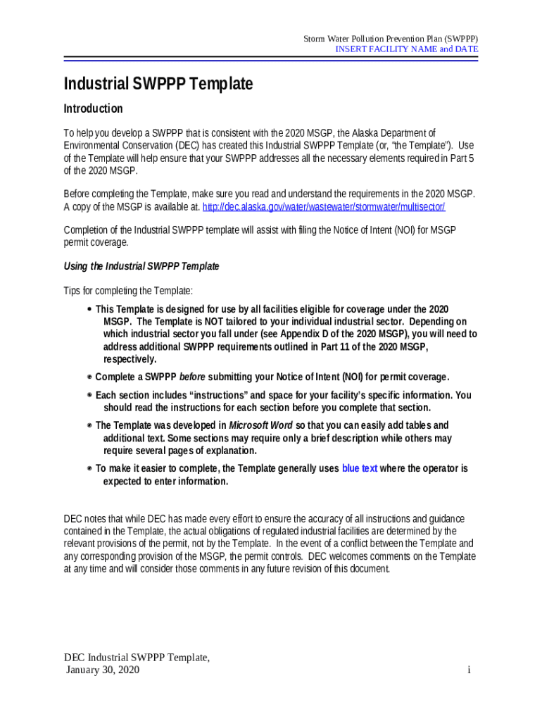 Multi Sector General Permit for Storm Water Discharges ... - dec alaska ...