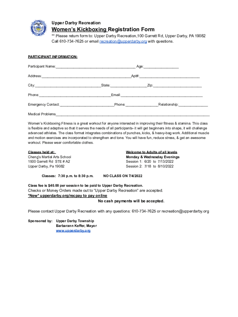 Fillable Online Beginner Karate Registration Form Fax Email Print ...